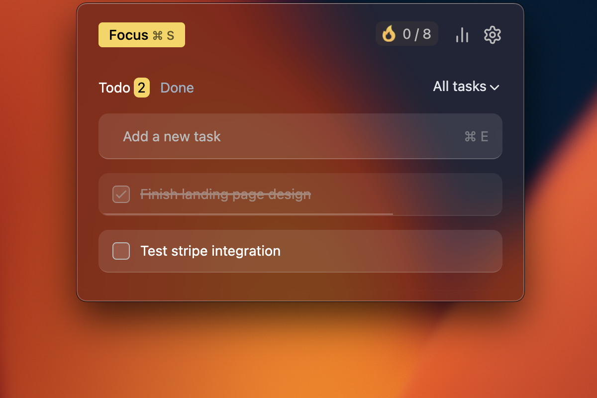 The minimalist macOS app to get things done